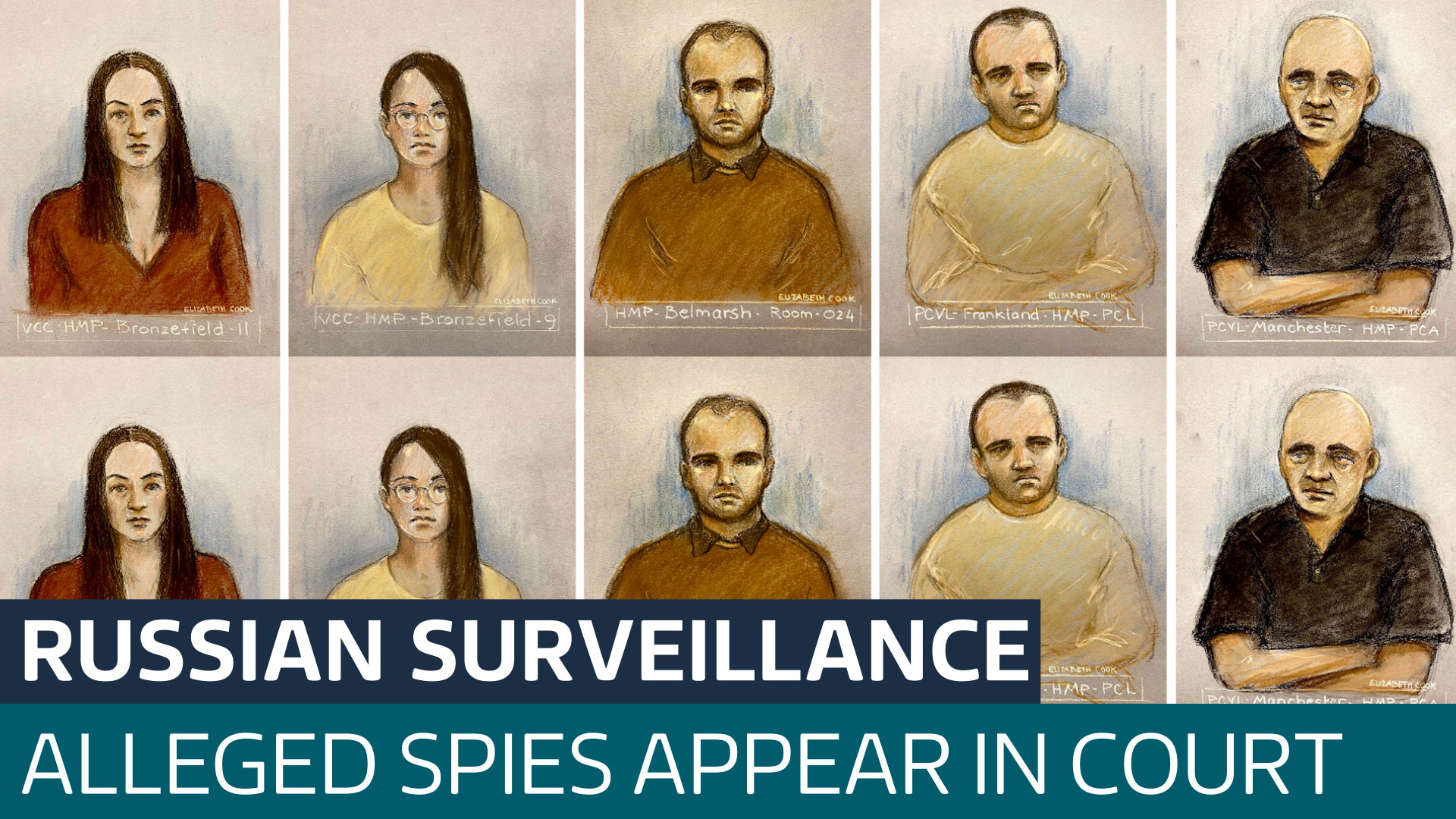 Five people accused of spying for Russia in Britain appear in court ...