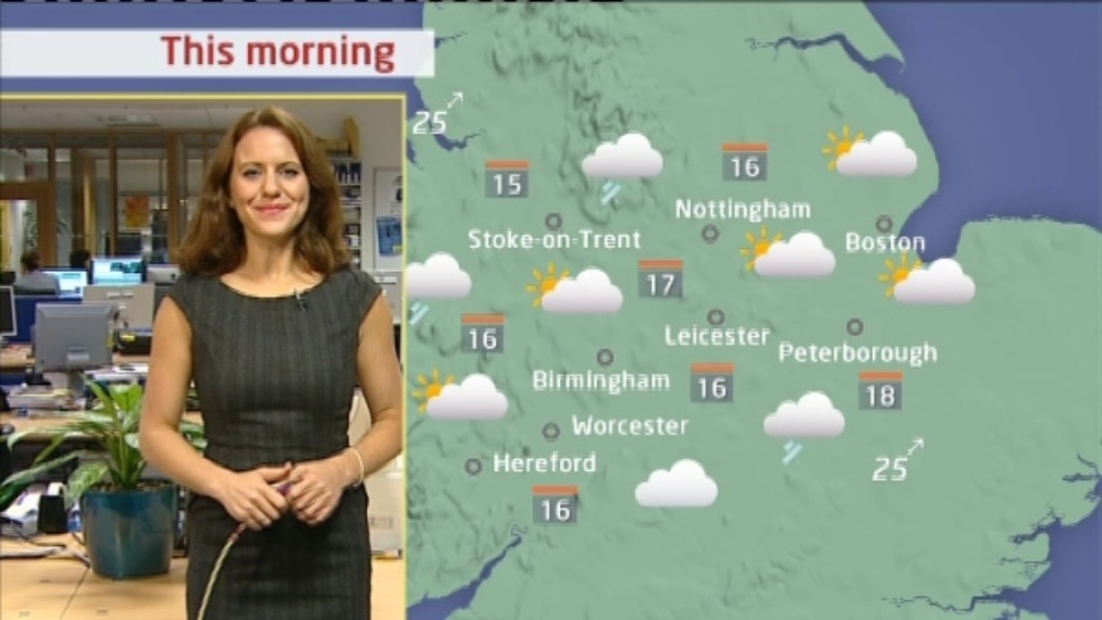 Windy day ahead with showery rain throughout the day | ITV News Central