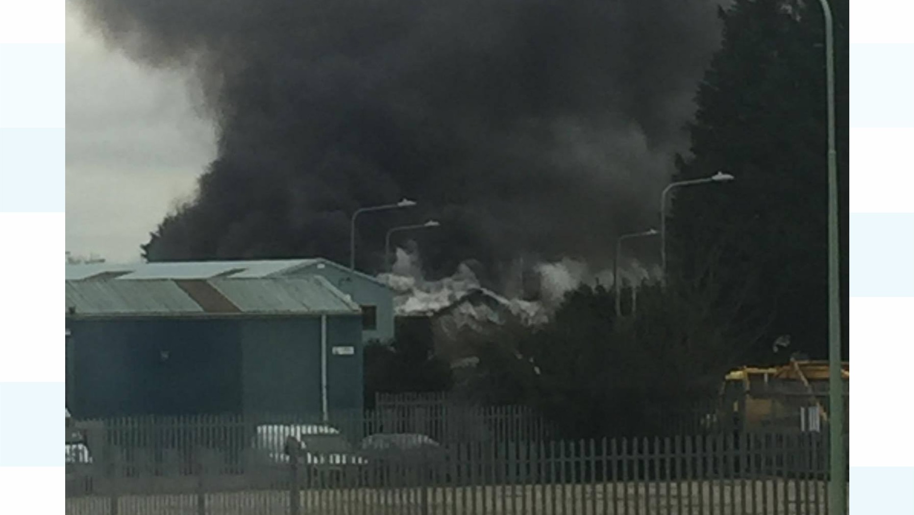Crews tackle Lowestoft industrial estate blaze | ITV News Anglia