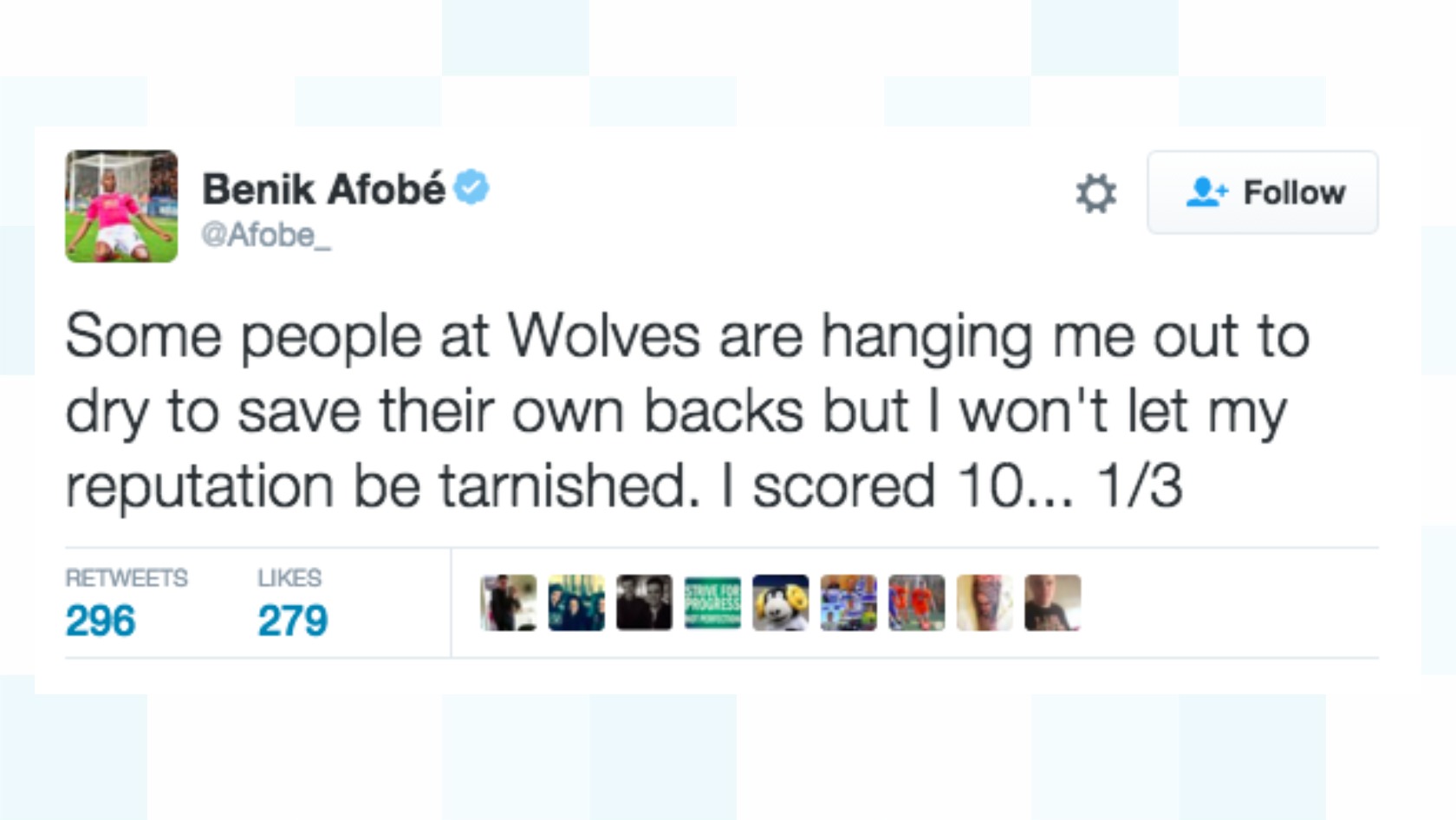 Benik Afobe hits back over claims by Wolves | ITV News Central