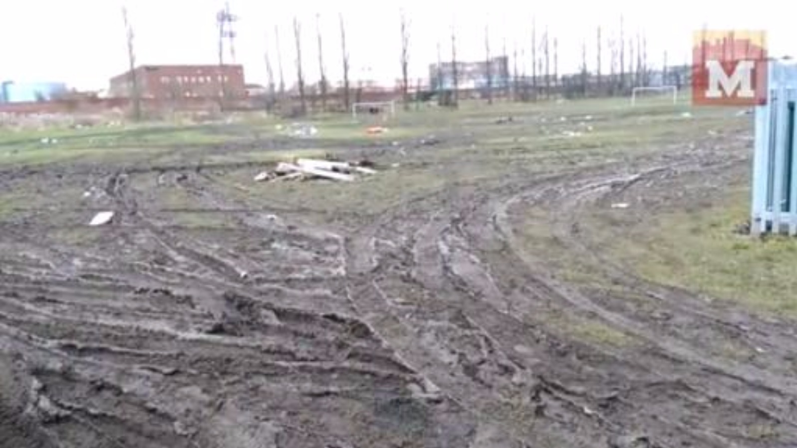 Football pitch 'trashed after travellers dump gas bottles and rubbish ...