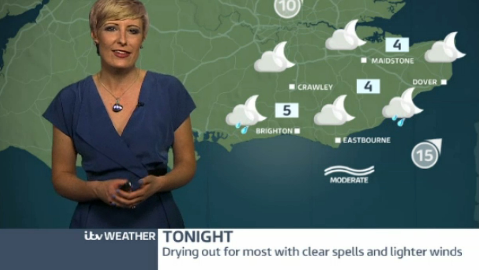 Tuesday evening's weather for the east of the region | ITV News Meridian