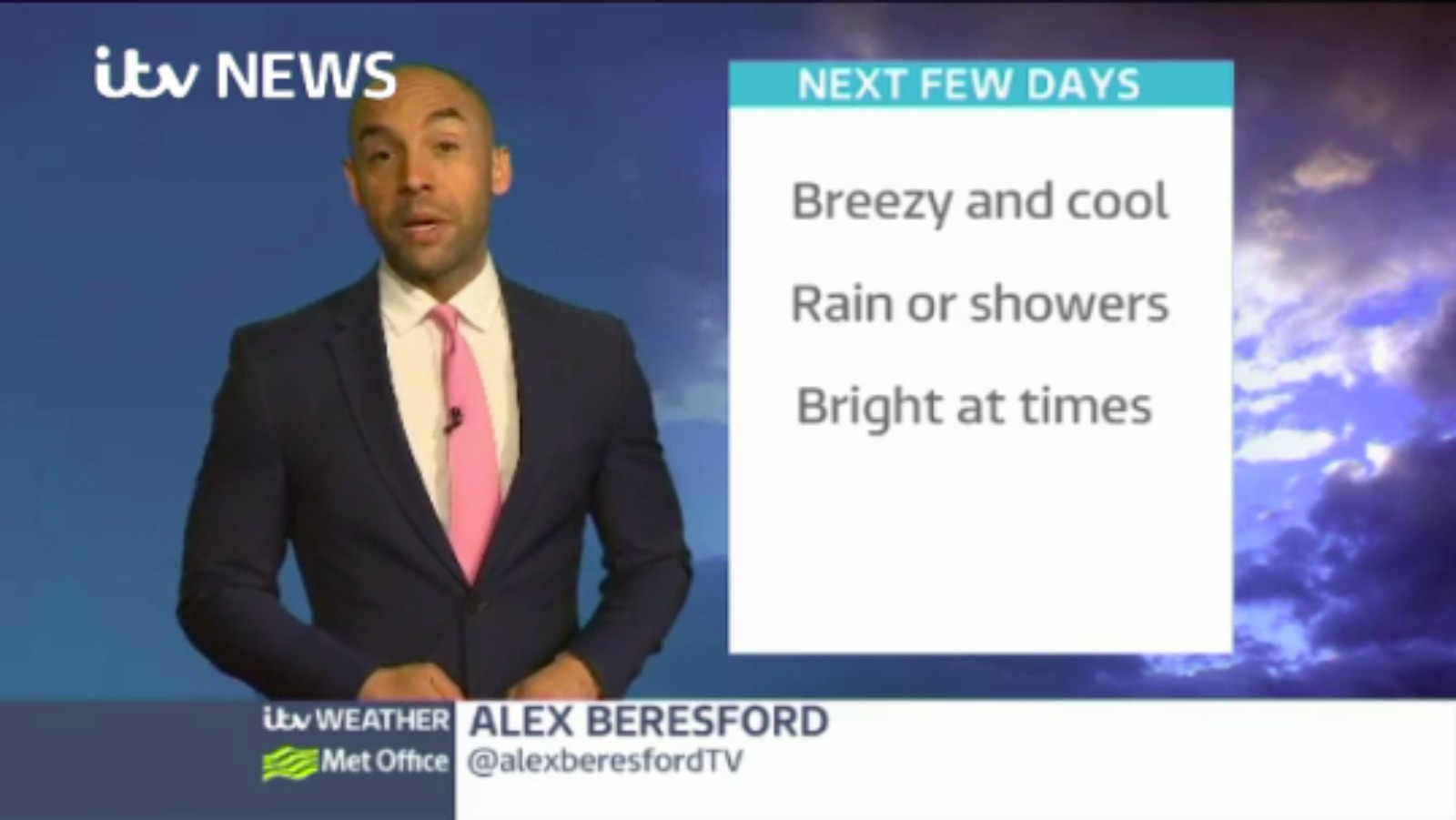 Late weather forecast with Alex Beresford | ITV News Calendar