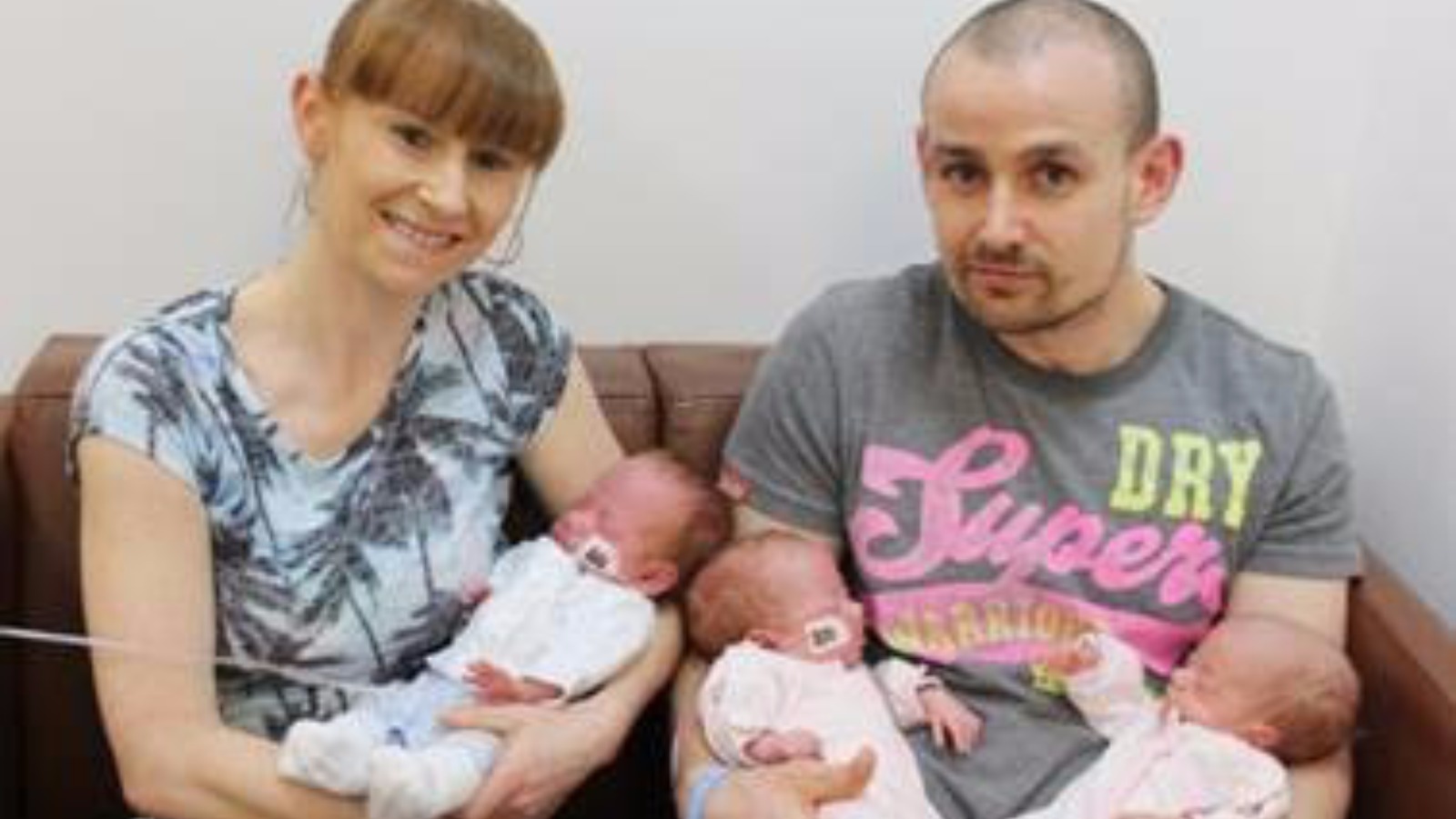Proud parents of premature triplets thank medics | ITV News Granada