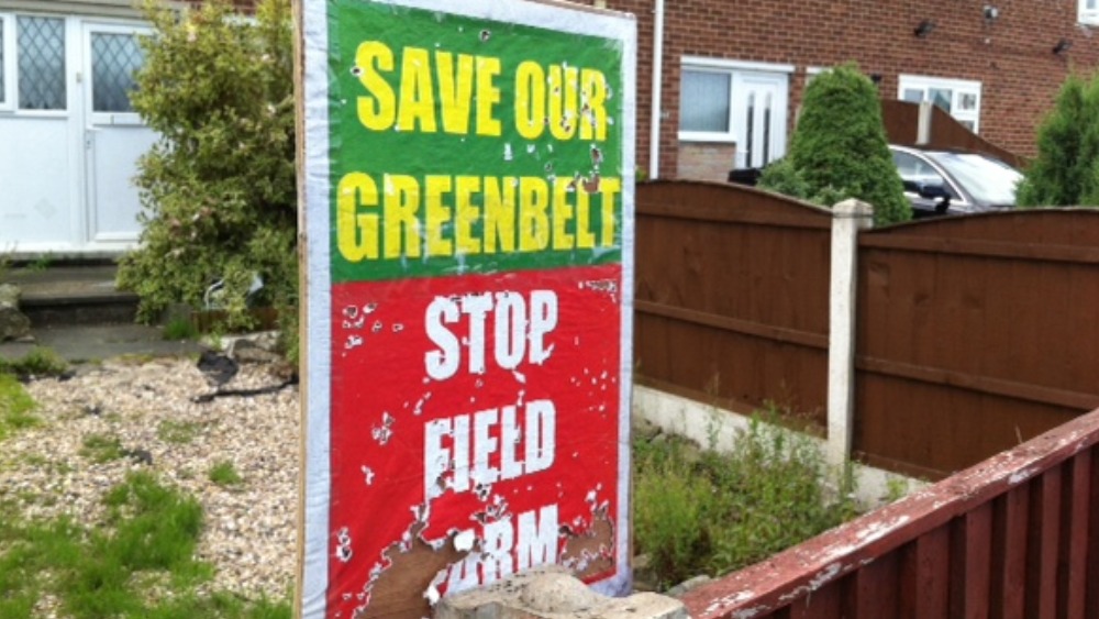 MP fights to protest greenbelt land | ITV News Central