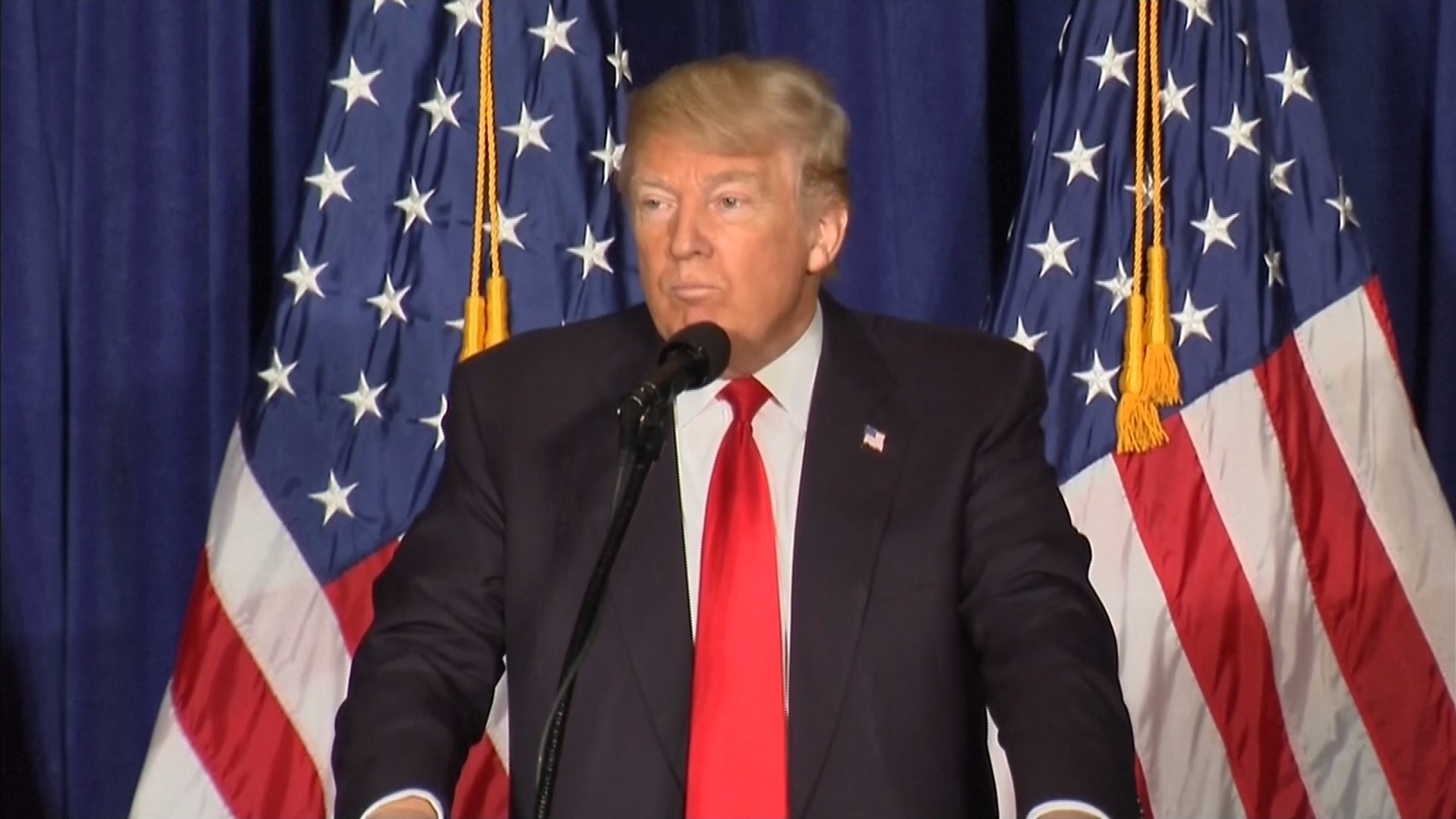 Trump outlines 'America first' foreign policy approach | ITV News