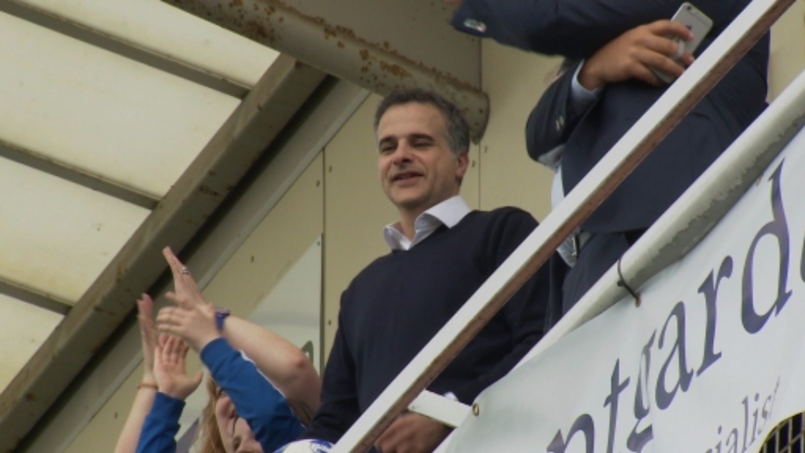 Bristol Rovers fans carry billionaire owner to Queen Vic pub after club ...