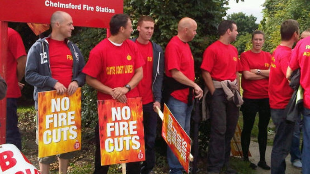 24-hour firefighters strike in Essex | ITV News Anglia