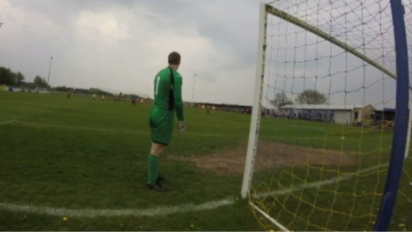 Referee fails to spot 40-yard screamer | ITV News