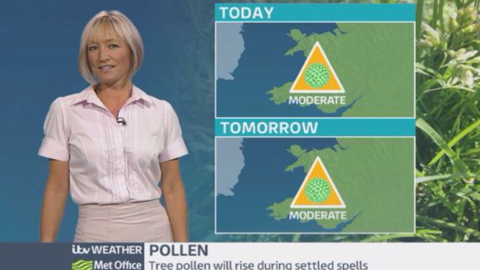 Pollen count: Unsettled weather brings some relief! | ITV News Wales