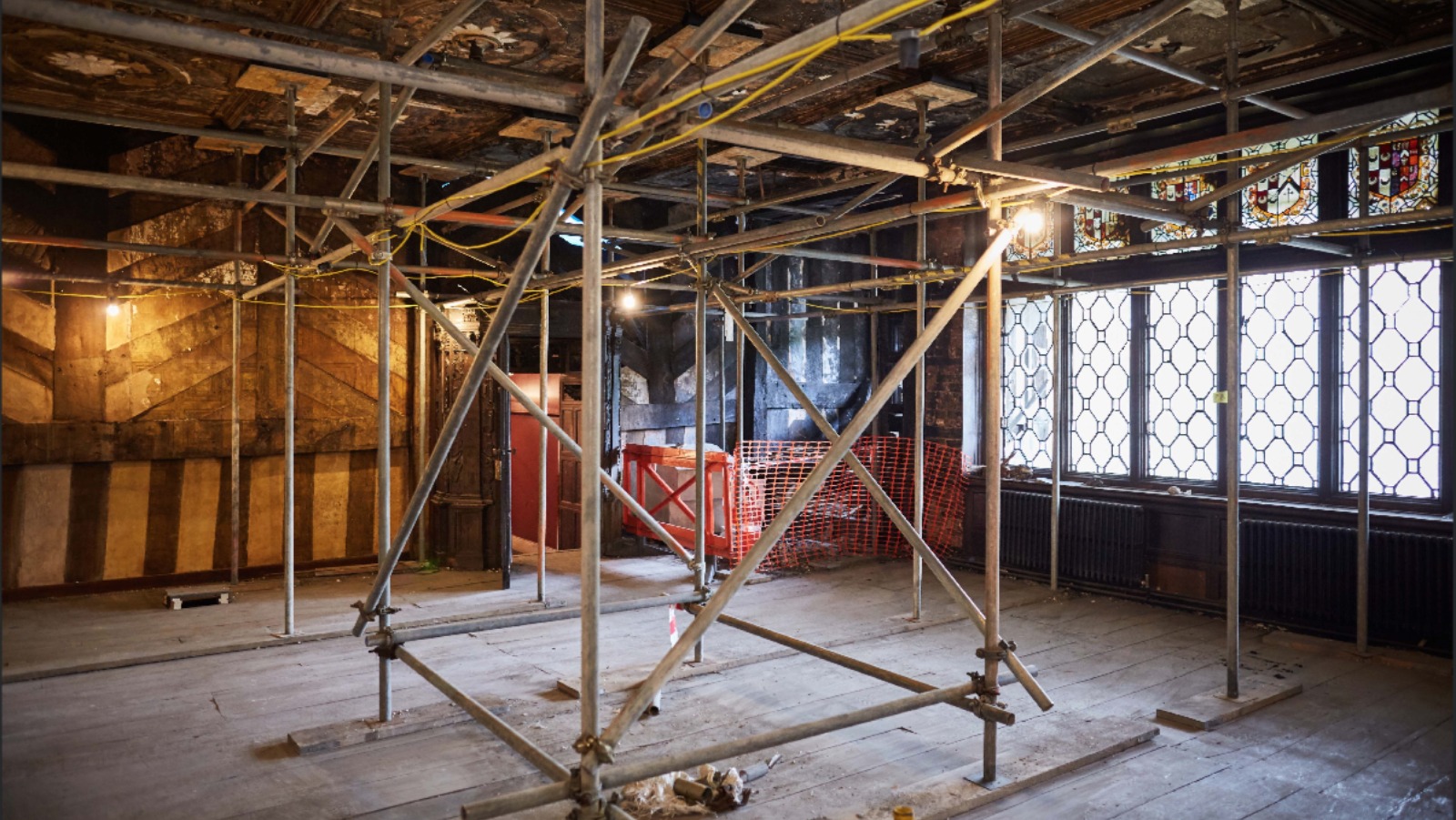 Work to restore Wythenshawe Hall after devastating blaze continues ...