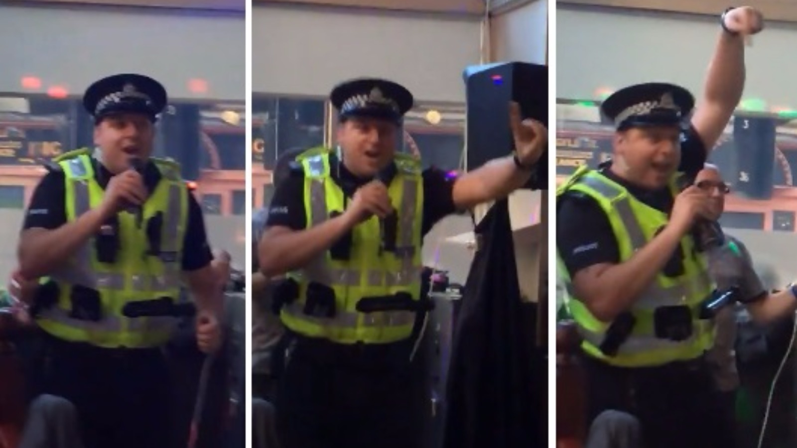 Singing policeman does karaoke after arresting man at Glasgow pub | ITV ...