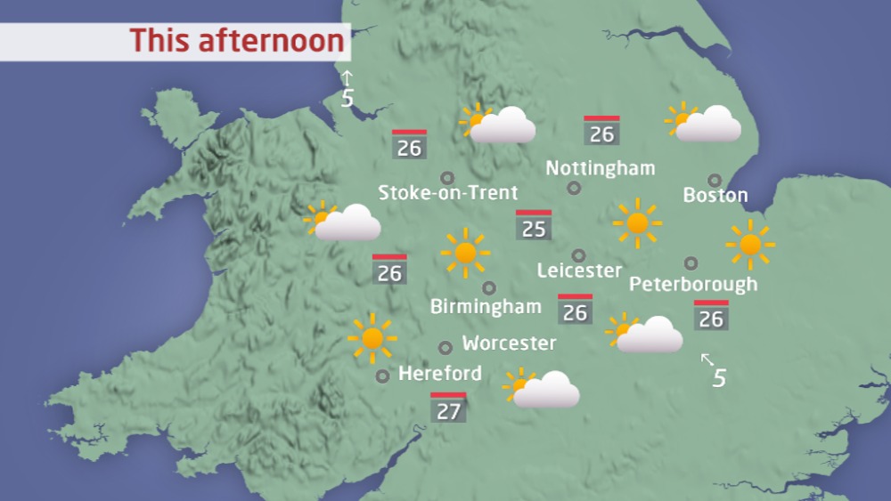 Weather, turning cloudier and cooler | ITV News Central