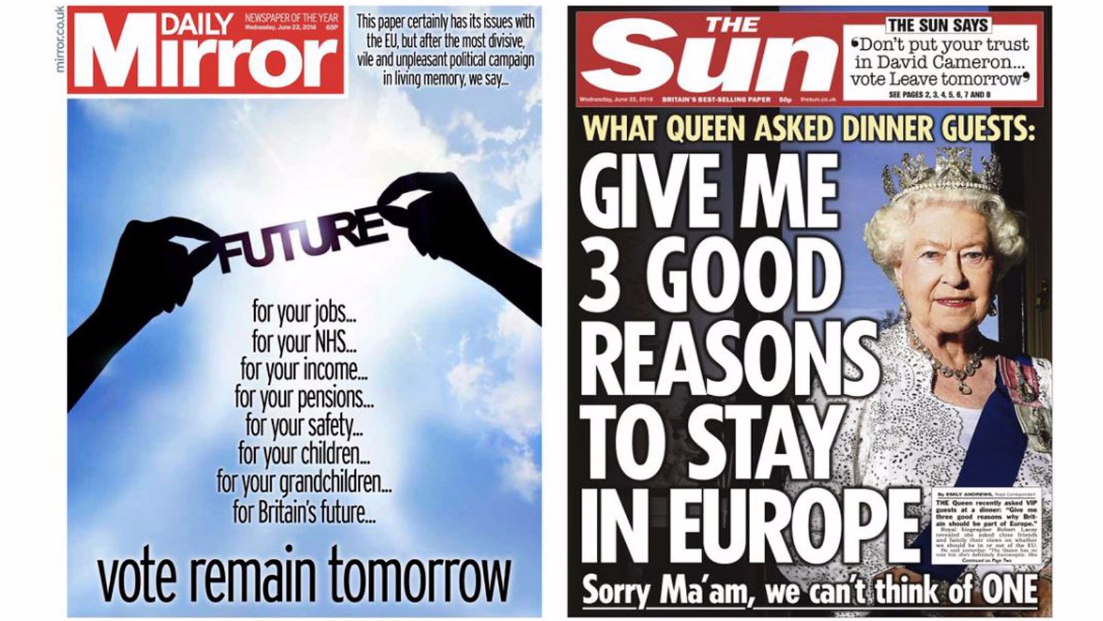 EU referendum: What do the papers say? | ITV News