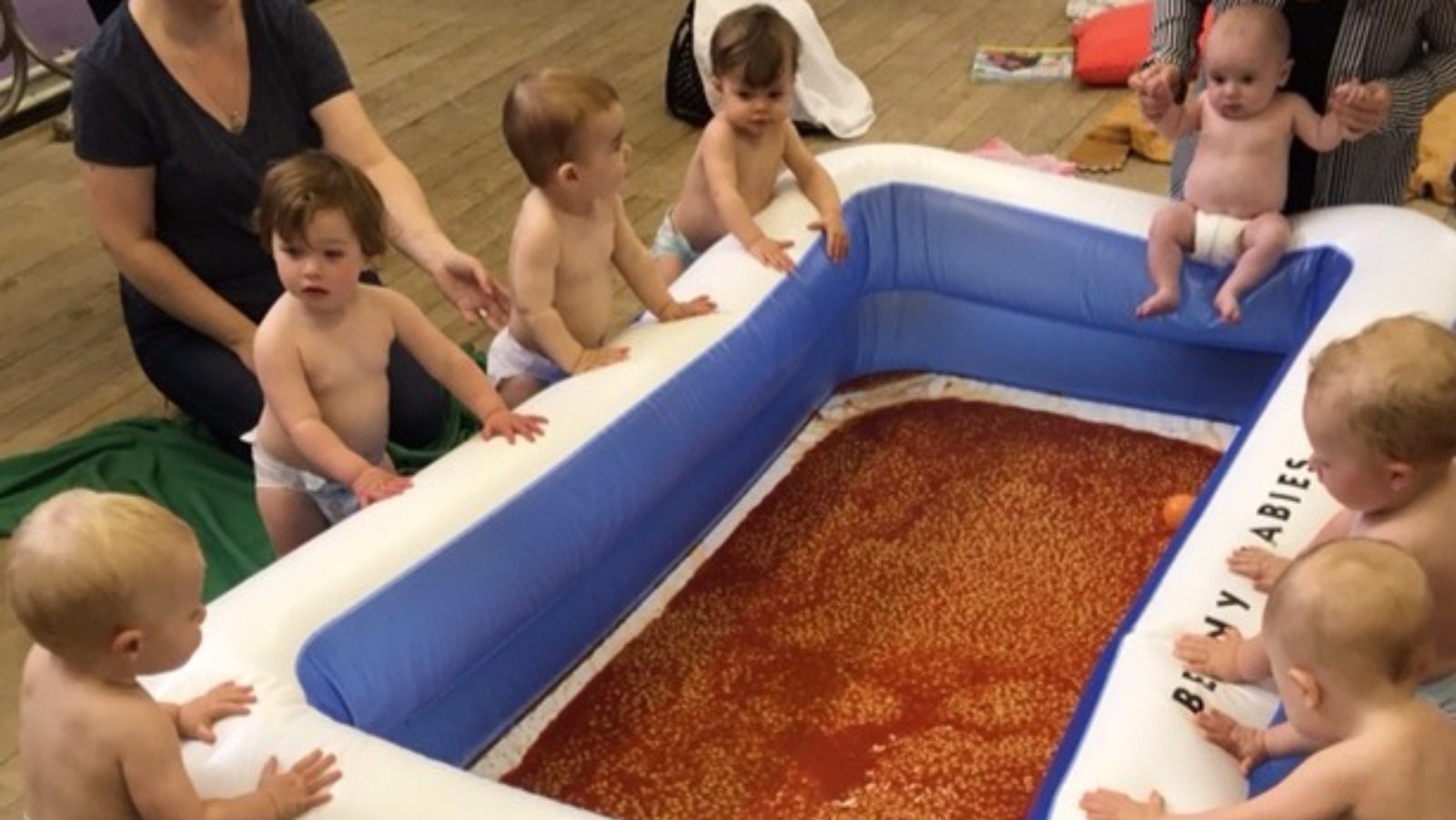 Half-baked idea to let babies play in pool of beans? | ITV News Granada
