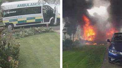 'Horror show': Footage shows ambulance explode whilst attending to 91 ...