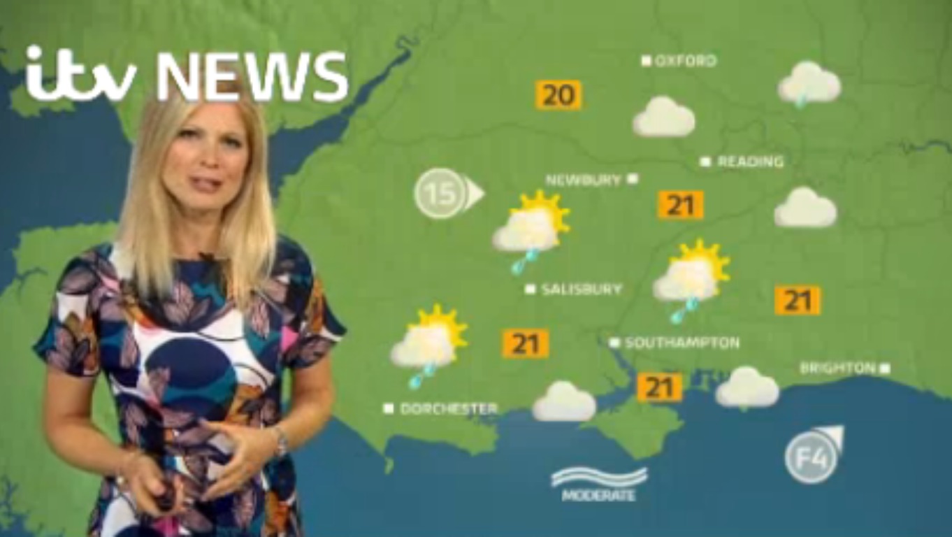 Tuesday's latest weather forecast for west of region | ITV News Meridian
