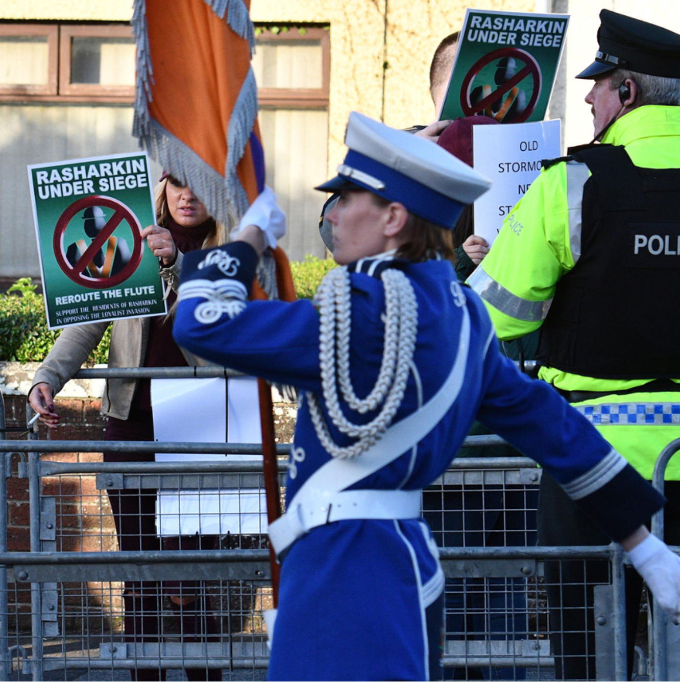 Stones thrown at cars as parade ends in Rasharkin | UTV | ITV News