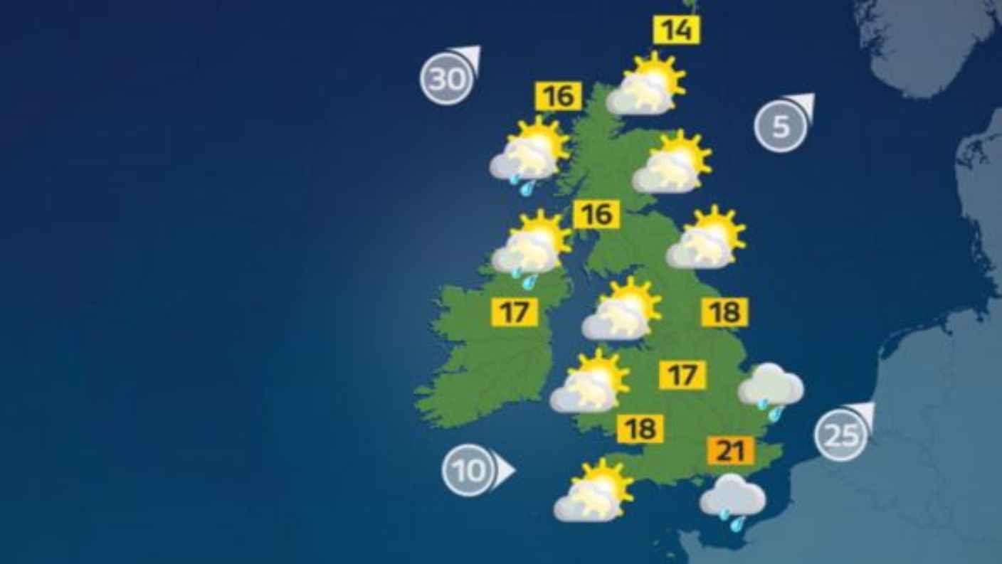 Weather: Damp start to Saturday across England and Wales | ITV News