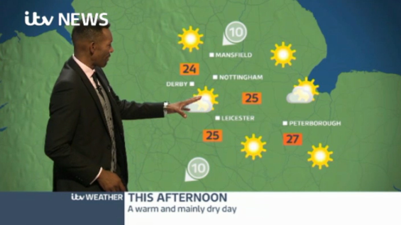 East Midlands Weather: warm and humid afternoon | ITV News Central