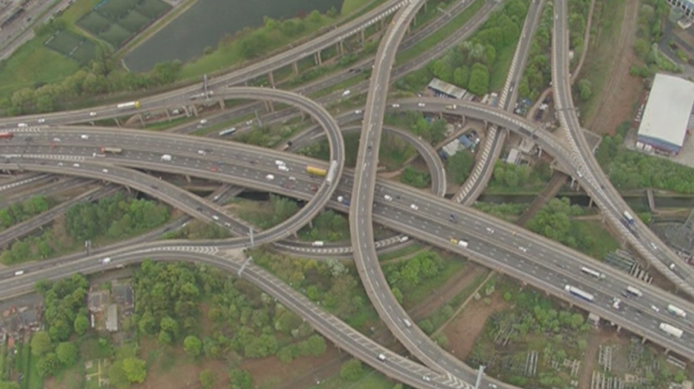 Road closures on spaghetti junction completed ahead of schedule | ITV ...