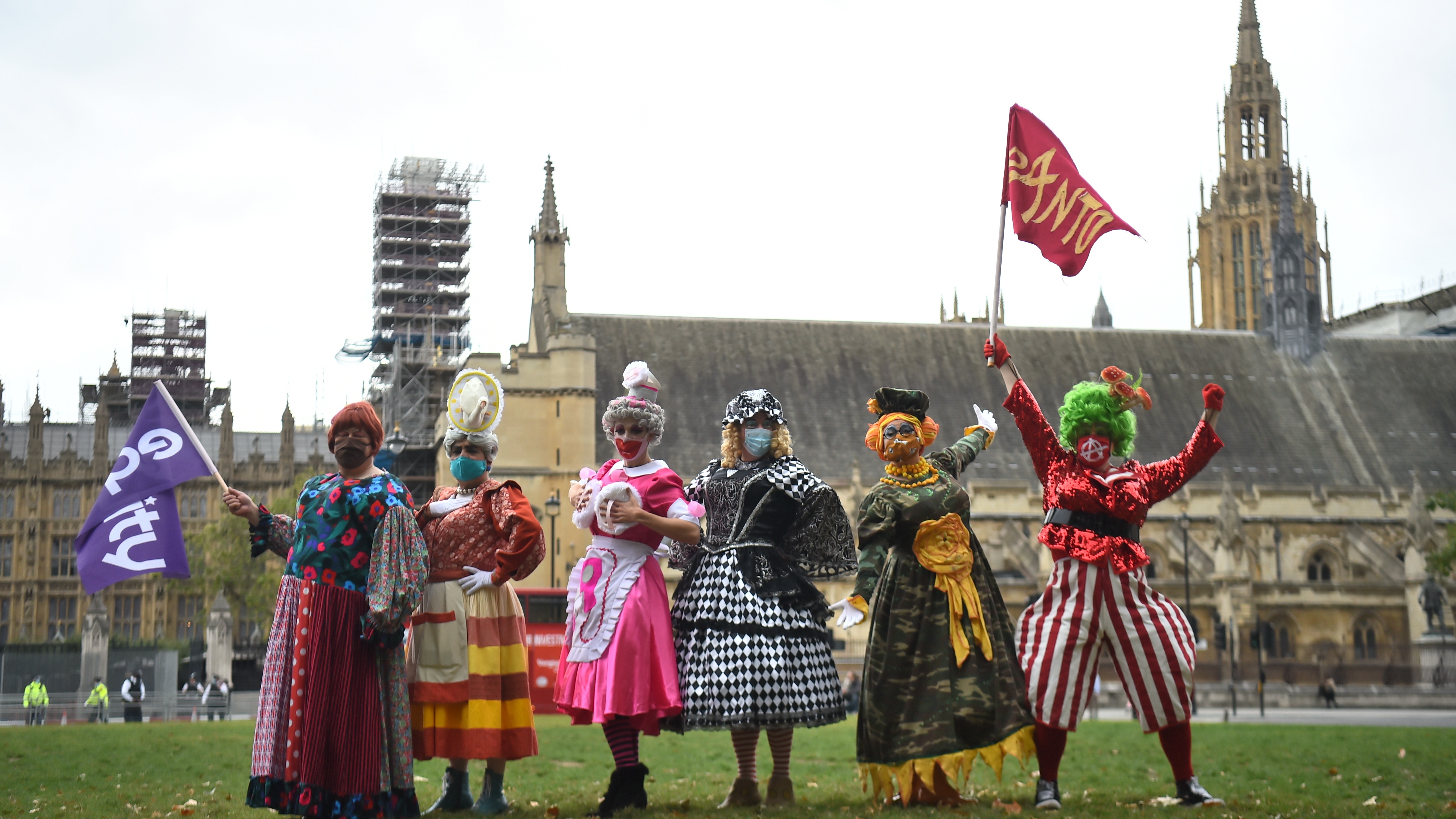 Pantomime dames lead march to show support for threatened theatre ...