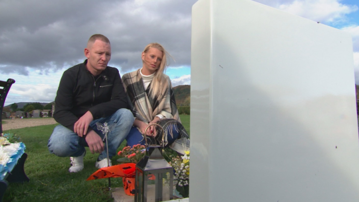 Grieving parents told to remove headstone of son who died hours after ...