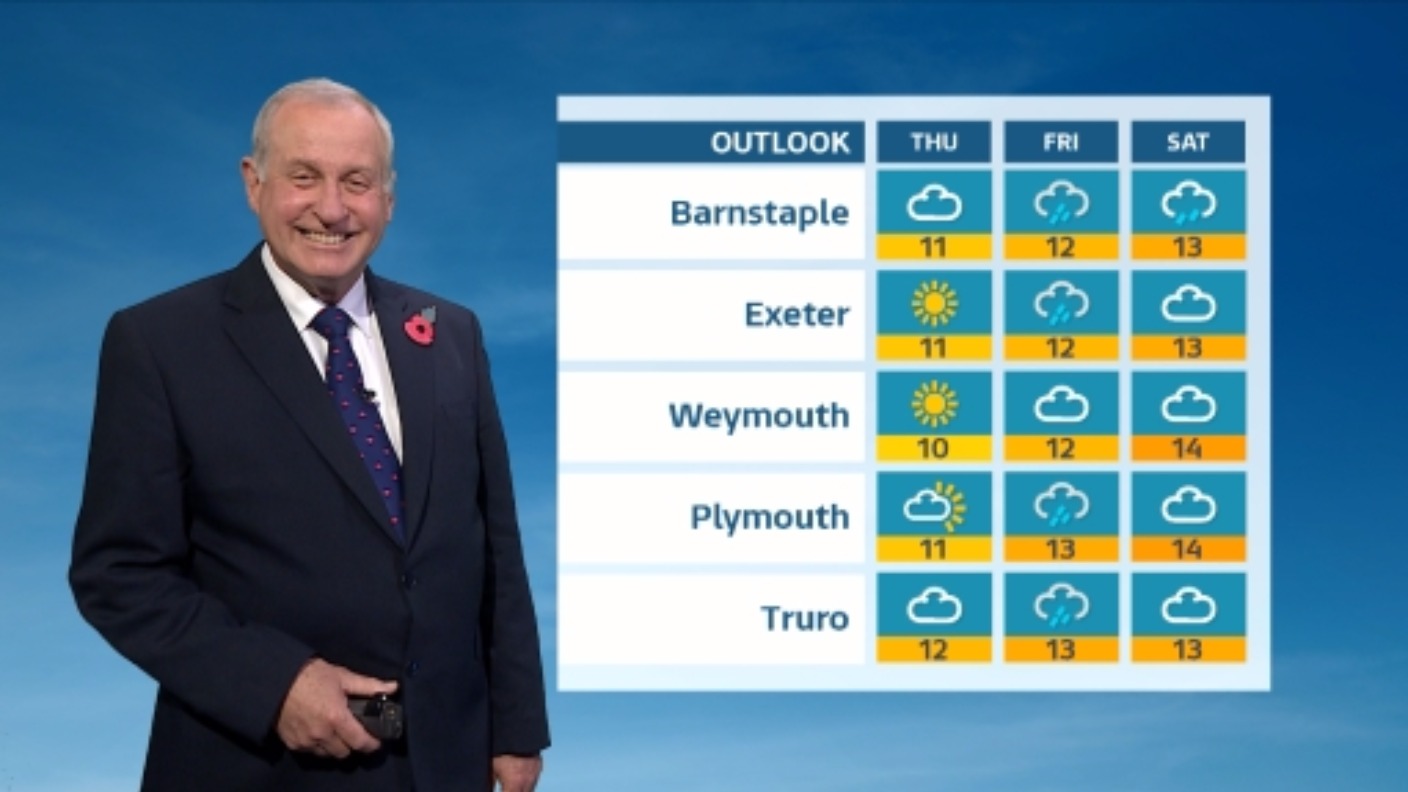 South West weather: rain clearing leaving gusty and variable conditions ...