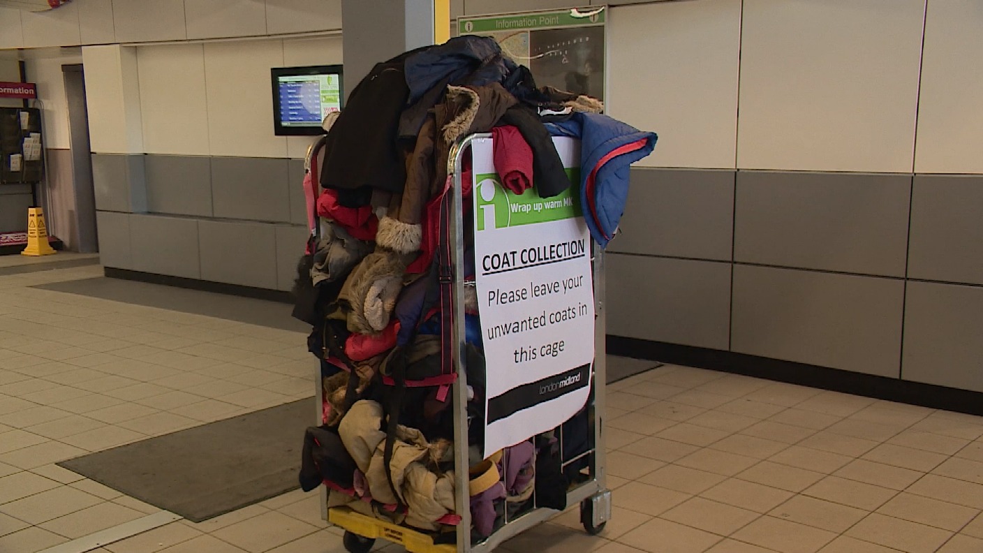 Coats for the homeless scheme launched in Milton Keynes | ITV News Anglia