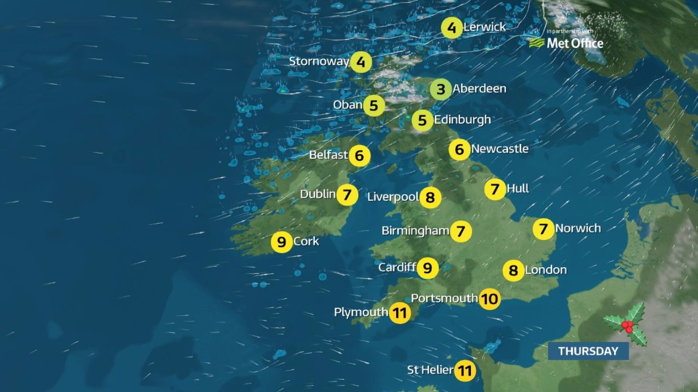 Weather: A cold day all round and windy in the north | ITV News