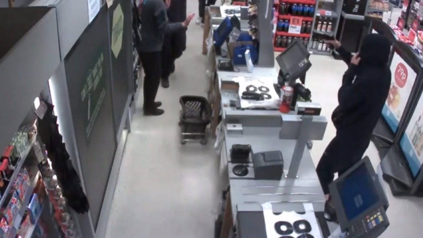 CCTV video footage shows gunpoint robbery of a supermarket in south ...