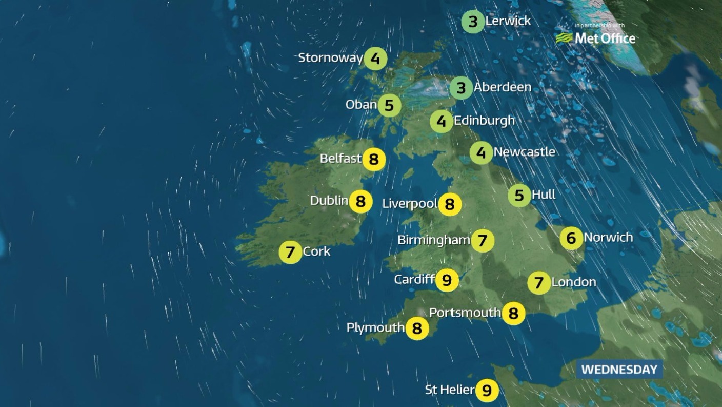 Fairly cloudy morning with patchy rain | ITV News