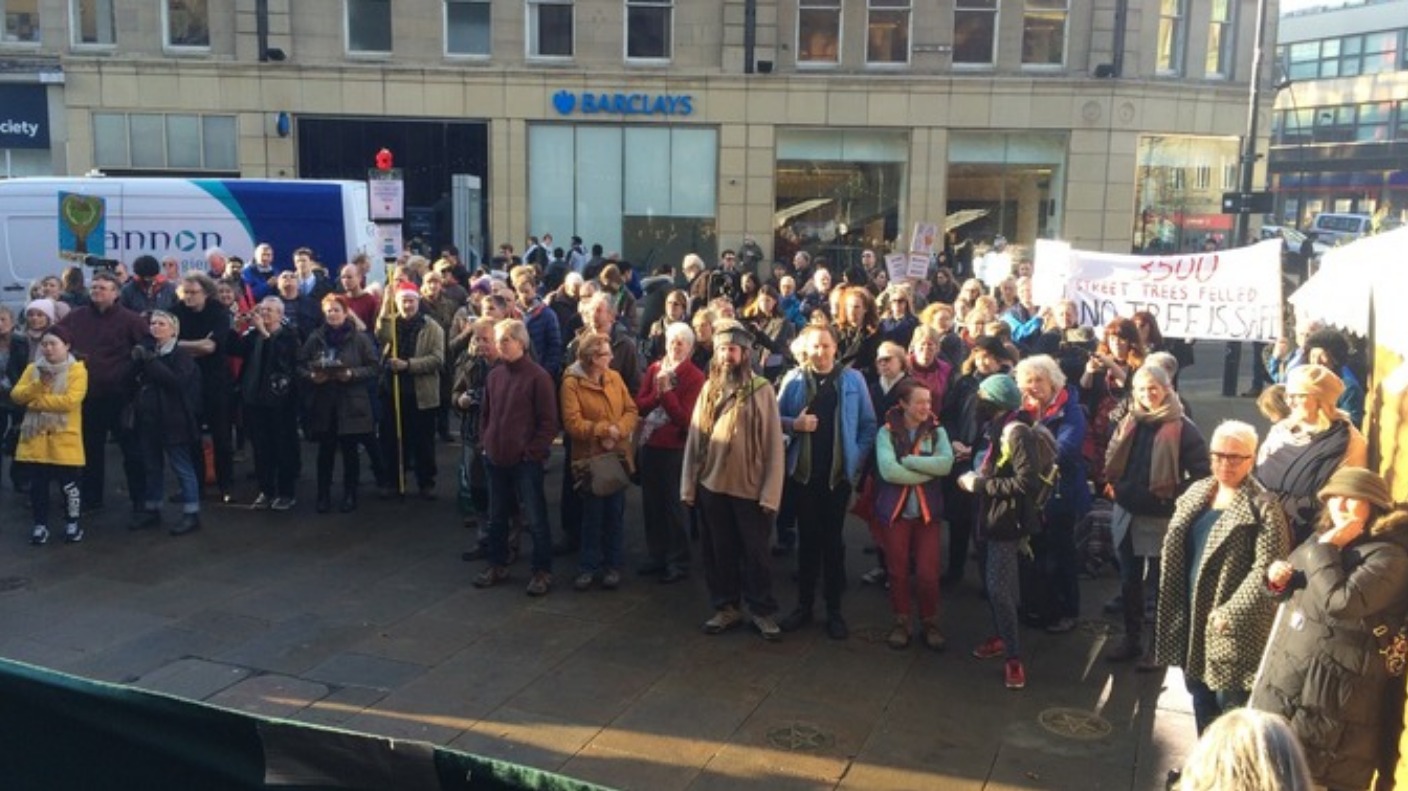 Sheffield tree protestors to form 'ribbon' around town hall | ITV News ...