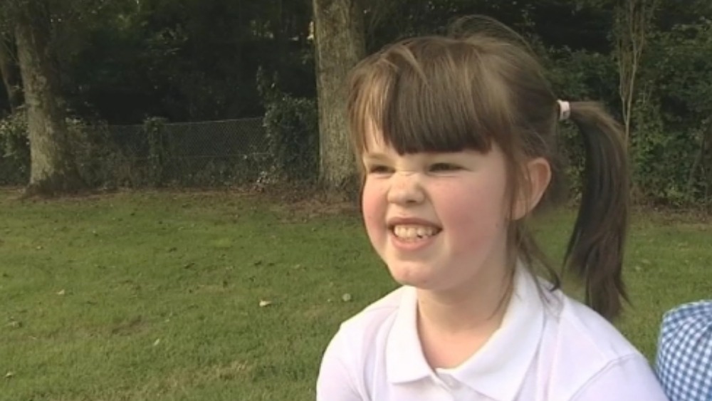 Robyn returns to school after life-changing operation | ITV News Wales