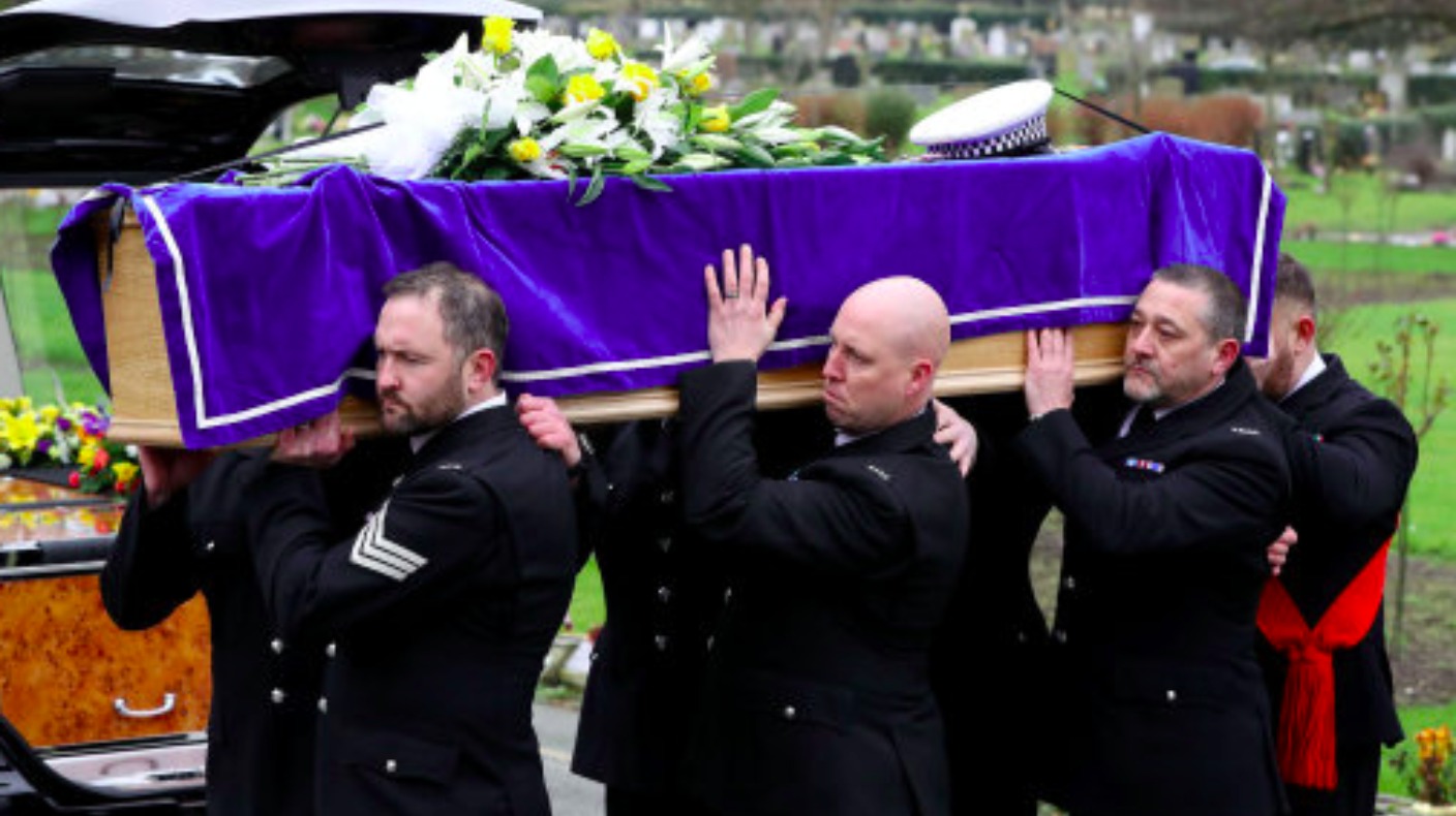 Funeral of policeman whose life-support was switched off | ITV News Granada