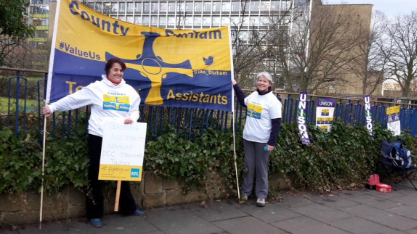County Durham Teaching Assistants hold week long vigil outside County ...