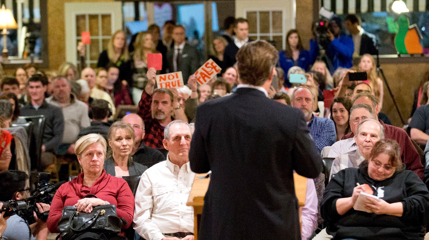 Trump lashes out at 'so-called angry crowds' as tempers flare at ...