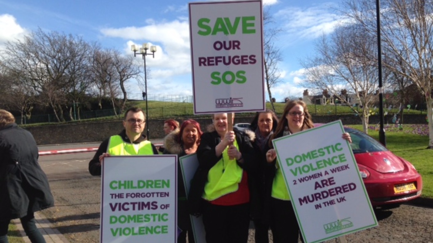 Protesters gather in Sunderland city centre against Wearside Women in ...