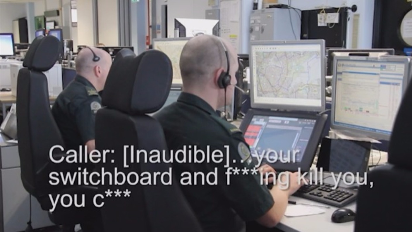 999 call handler sworn at 30 times during three minute call | ITV News ...