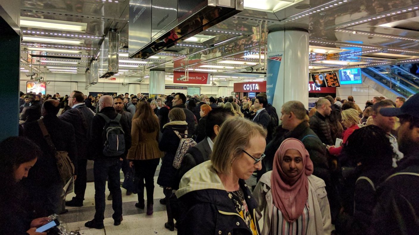 Defective train causes delays at Liverpool Street | ITV News London