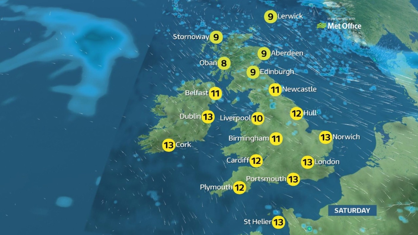 Scattered showers and sunshine spells | ITV News