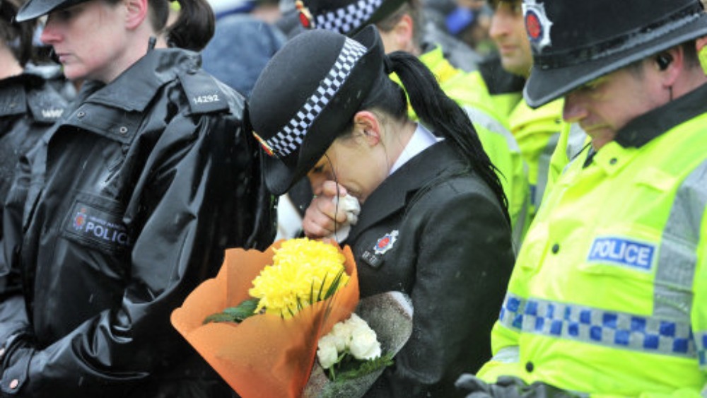Family of PCs Fiona Bone and Nicola Hughes join their colleagues for ...