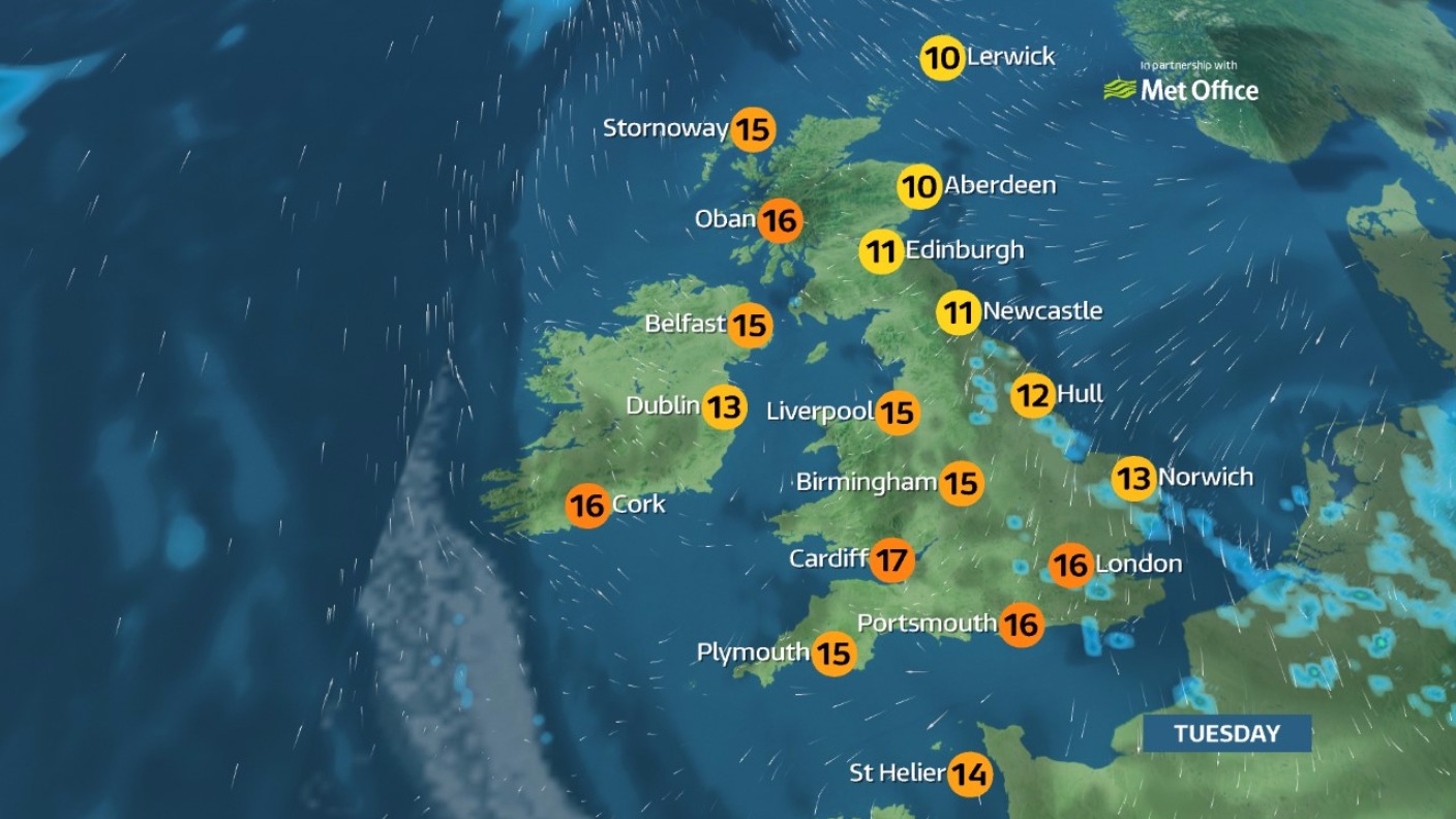 Weather: Mix of sun and showers across the country | ITV News