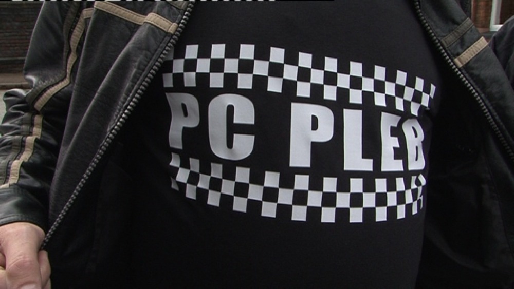 "Pleb and proud": police officers campaign outside Mitchell's ...
