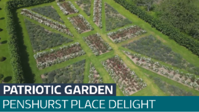 The visitors treated to a sense of national pride with a giant Union ...