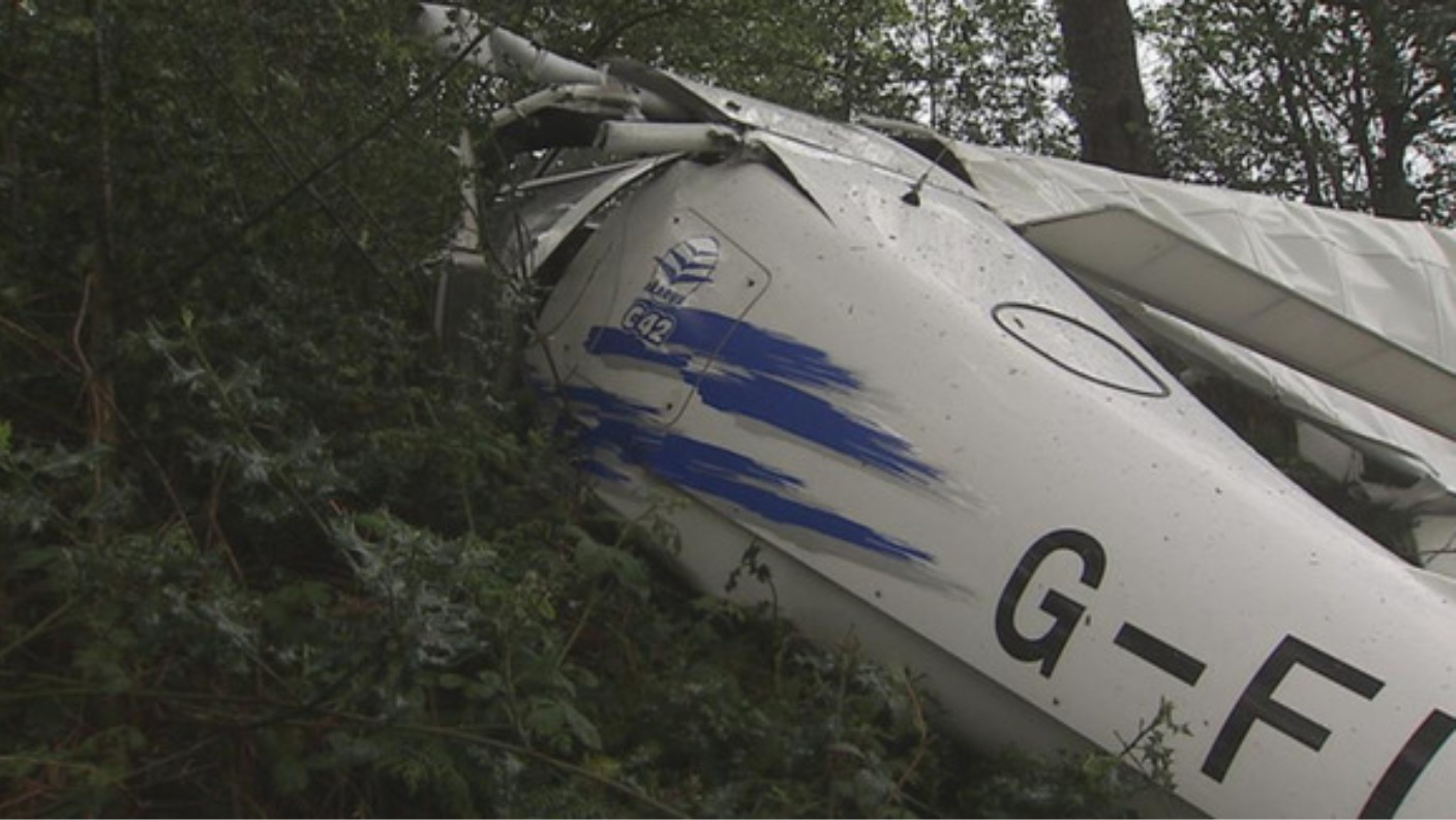 Light aircraft crew ‘cheated death’ in crash | UTV | ITV News