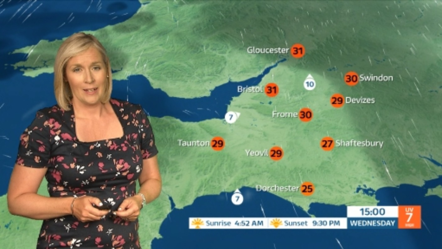 Hot temperatures and cloudless skies | ITV News West Country
