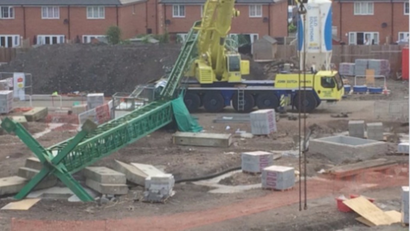 Two men die after crane collapse in Crewe | ITV News Granada