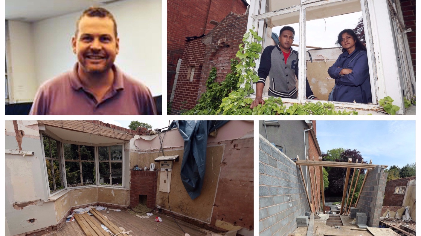 Couple left without roof after handing over life savings | ITV News Central