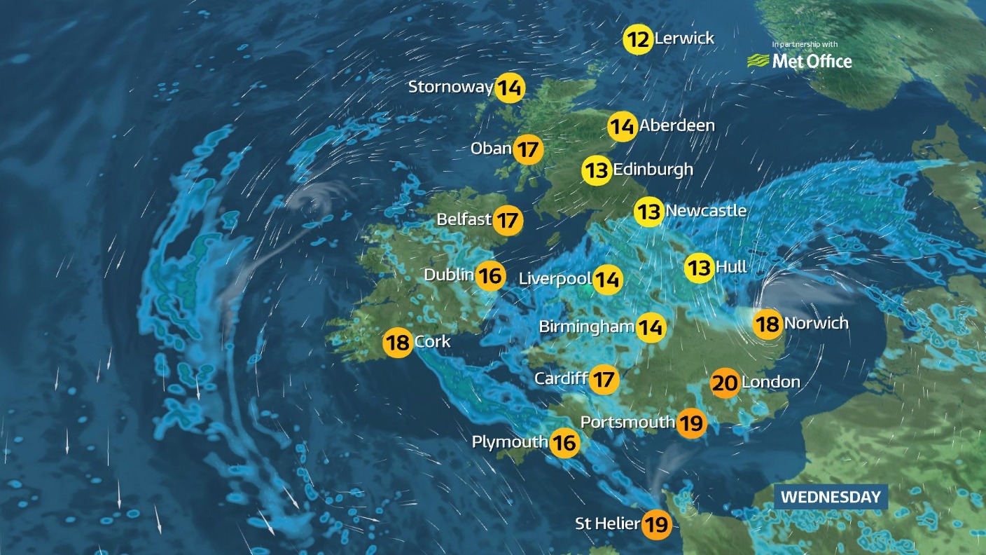 Weather: Staying changeable with spells of rain | ITV News